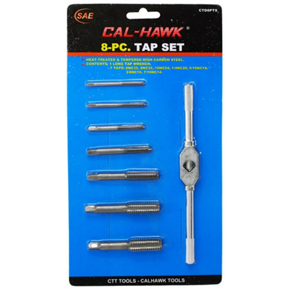 "Cal Hawk Tools 8-pc. Tap Set - SAE" - Walmart.com - Walmart.com