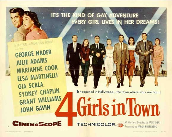 Four Girls in Town - movie POSTER (Half Sheet Style A) (22" x 28 ...