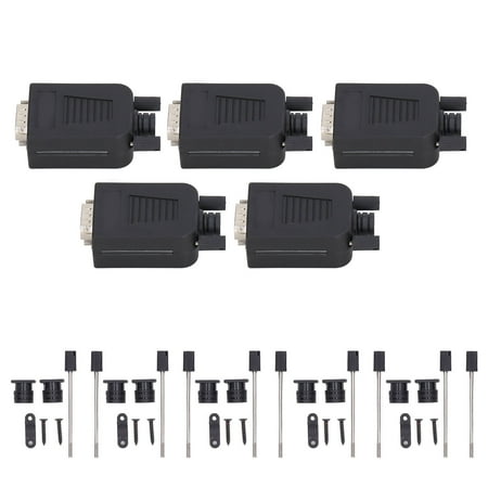 Serial Port Connector, Good Conductivity PP Shell DB9 Male Adapter For ...