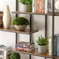 DEALTOPS Round 5-Tier Metal Storage Rack, Wide Industrial Style Display ...