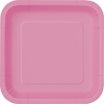Square Paper Plates, 9 in, Hot Pink, 14ct - Walmart.com