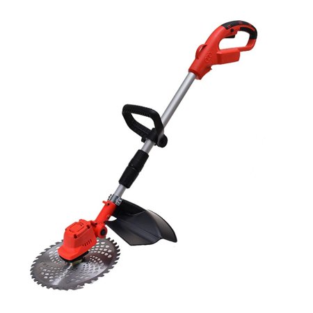 Grass Trimmer/Edger Battery Powered,21V Cordless Weedeater Lightweight ...
