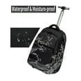 Rolling Backpack, Invisible Shoulder Strap Water Resistant Travel ...