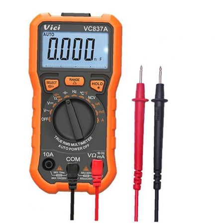 VICI Digital Multimeter Portable LCD VC837A 6000 Counts AC Current ...