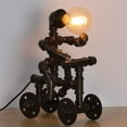 Industrial Table Lamp -Retro Steam Punk Robot Lamp, Creative Fun Water ...
