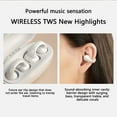 Wireless Earbuds Clip-On Ear Bluetooth Headset 9D Stereo Surround Sound ...