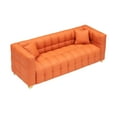 80 Inches Long Technology Fabric Sofa, 3 Seats Waterproof & Stain-Proof ...
