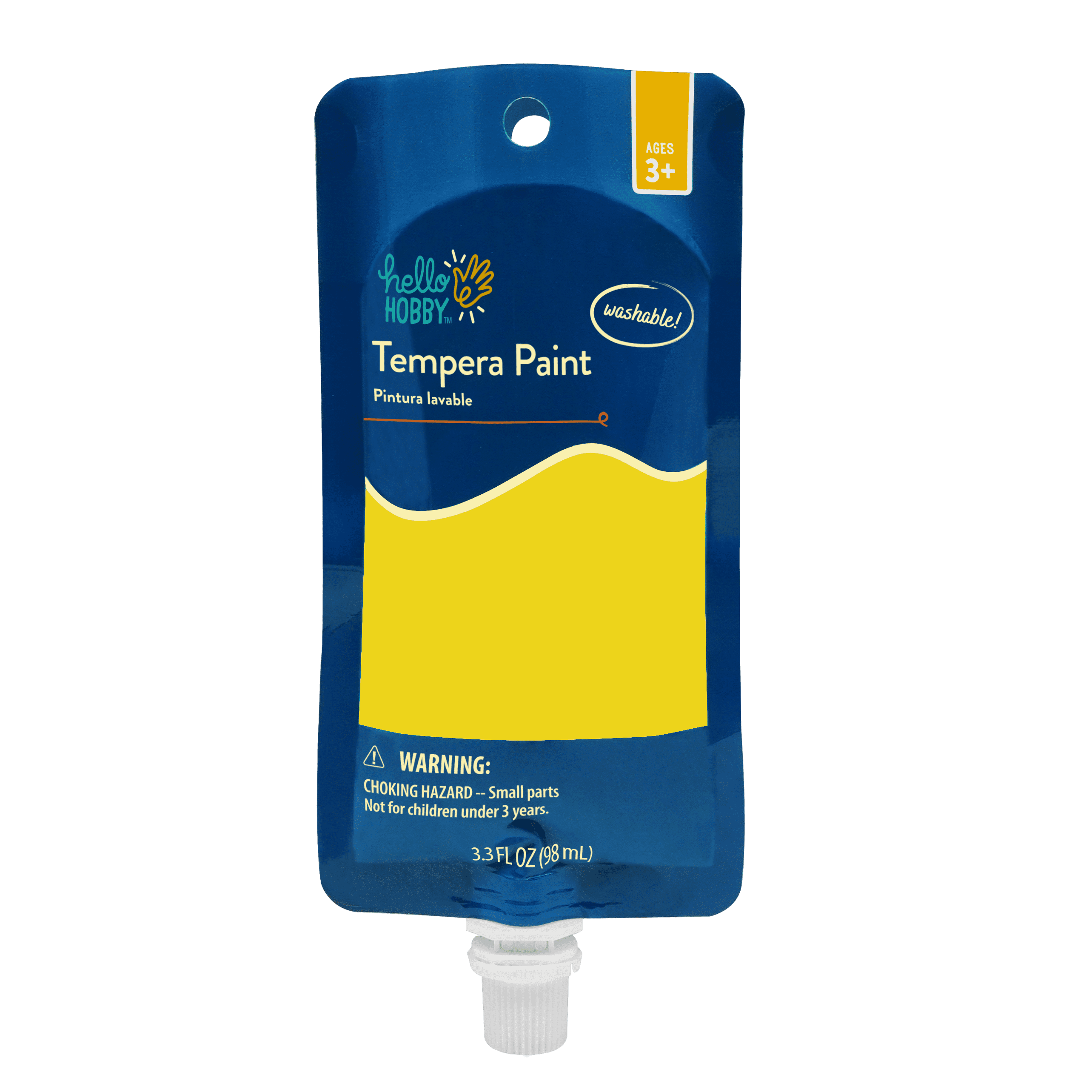 Hello Hobby Tempera Paint, Yellow - Walmart.com