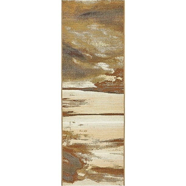 Unique Loom Shore Outdoor Contemporary Abstract Area Rug or Runner ...