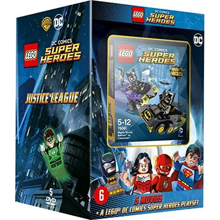 Lego DC Super Heroes 5-DVD Boxset Plus Playset ( Lego Batman: The Movie ...