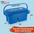 U.S. Art Supply Multi-Function Paint Brush Washer, 16 Hole, 18 Palette ...