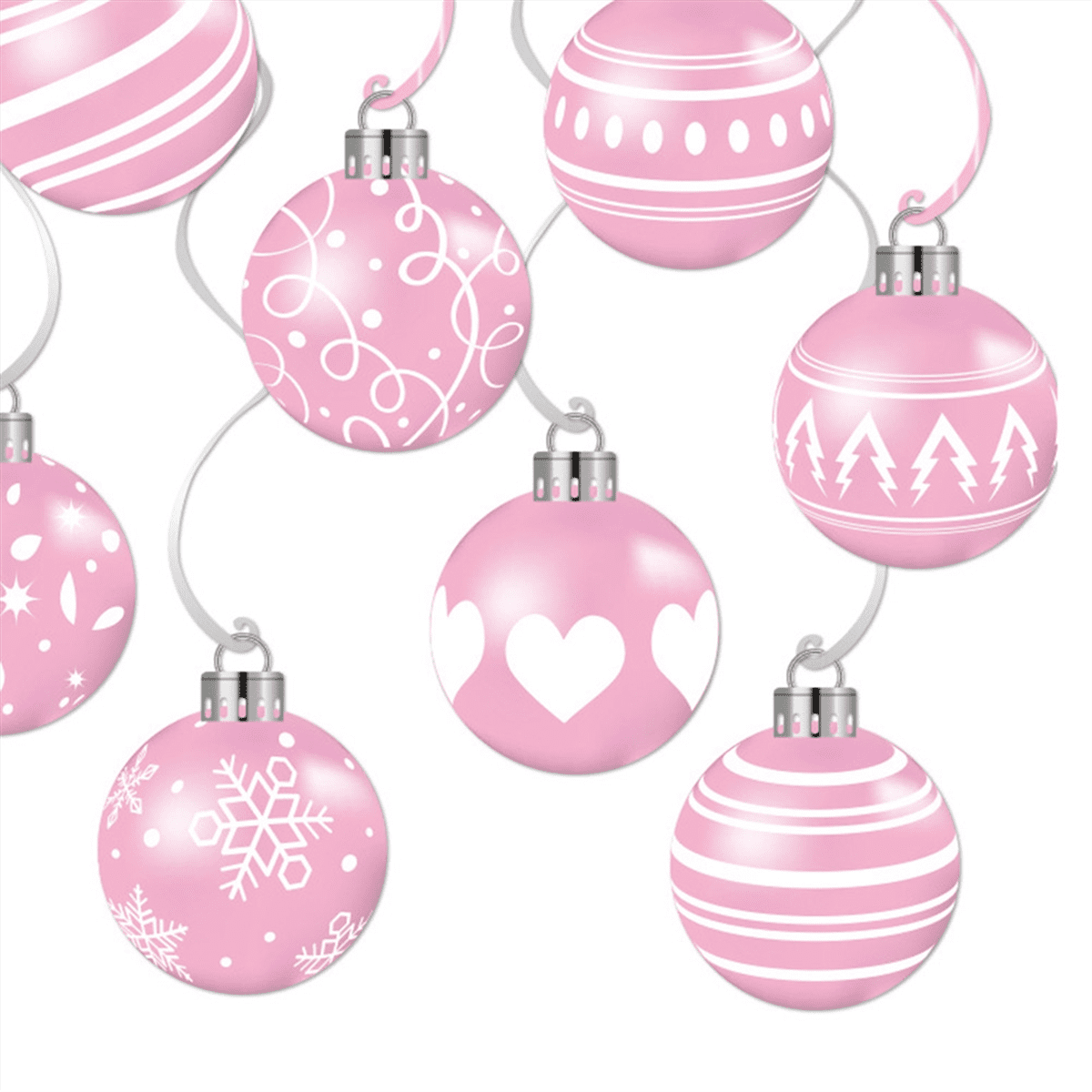 Click here for Unbranded 24pcs Pink Christmas Balls Hanging Decor... prices