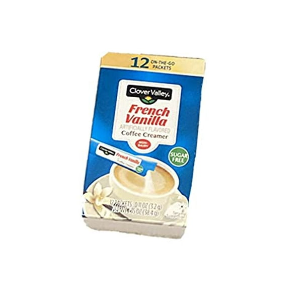 Clover Valley Sugar Free French Vanilla Coffee Creamer in Convenient On ...