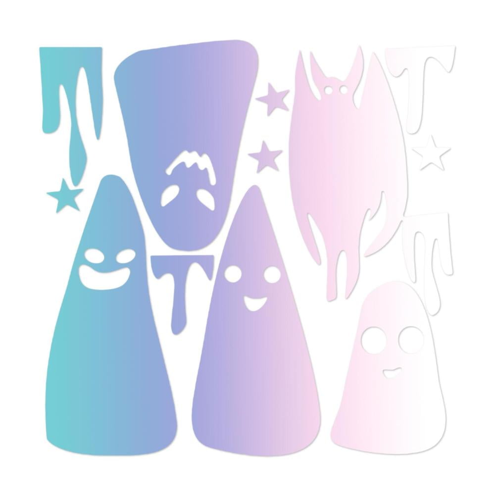 Halloween Static Stickers | Halloween Spooky Window Decals | Cute Ghost ...