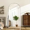 BEAUTYPEAK 77"x39" Arch Full Length Mirror Oversized Floor Mirrors for ...