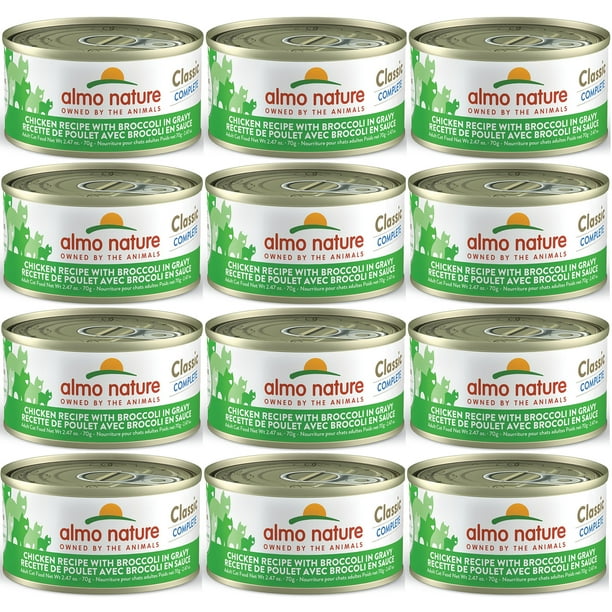 Almo Nature: Classic Complete Cat 12 Pack: Chicken Recipe With Broccoli ...