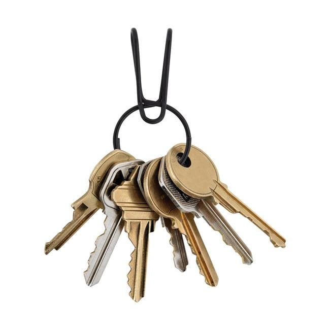 Squeeze Ring Easy Load Key Clip - Black - Walmart.com