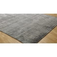 K2 Floor Style Meridian Grey Fog Hand Made Wool & Silkette™ Area Rug ...