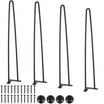 KFFKFF Hairpin Table Legs 28" Set of 4 Solid Steel Desk Furniture Leg ...