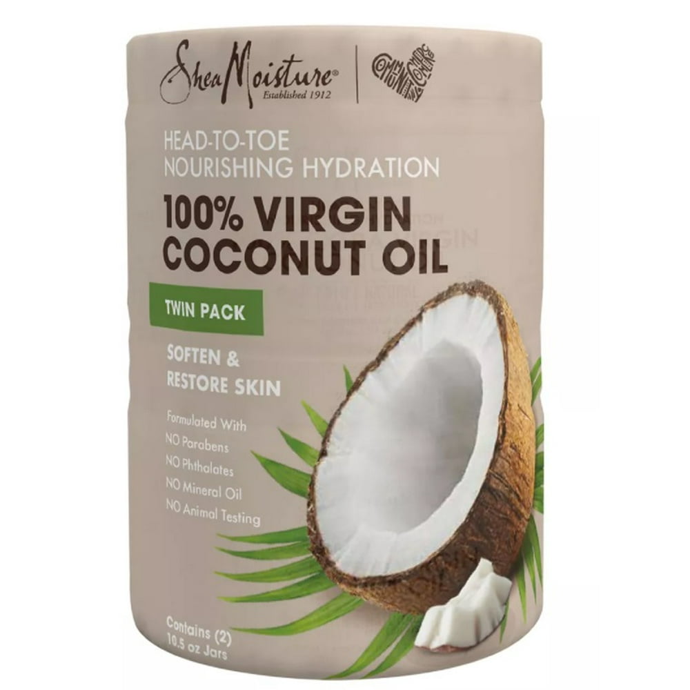 Shea Moisture 100 Virgin Coconut Oil 2 Pk