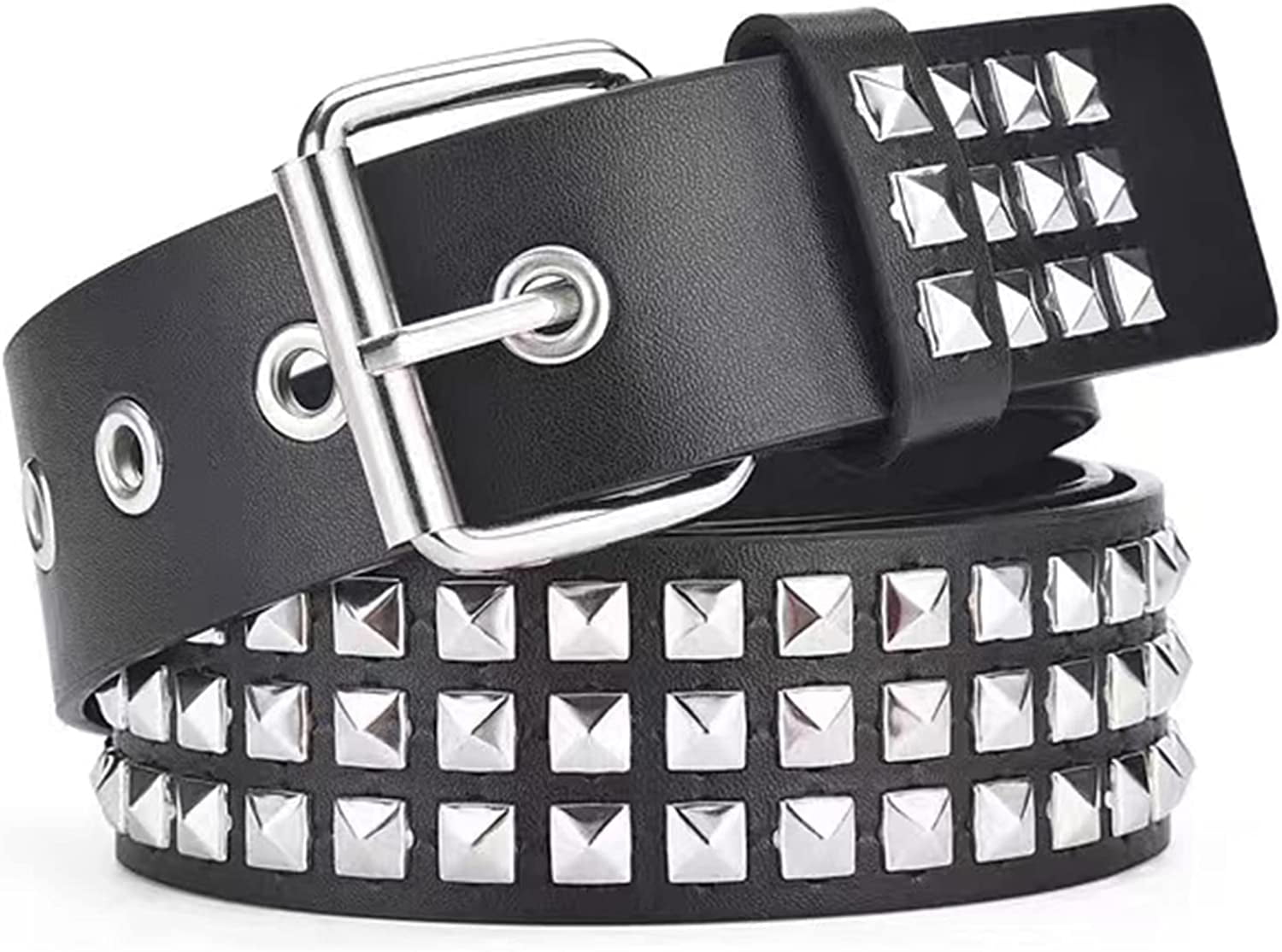 Studded Belt Punk Belt Y2K Goth Belt for Men or Women - Walmart.com