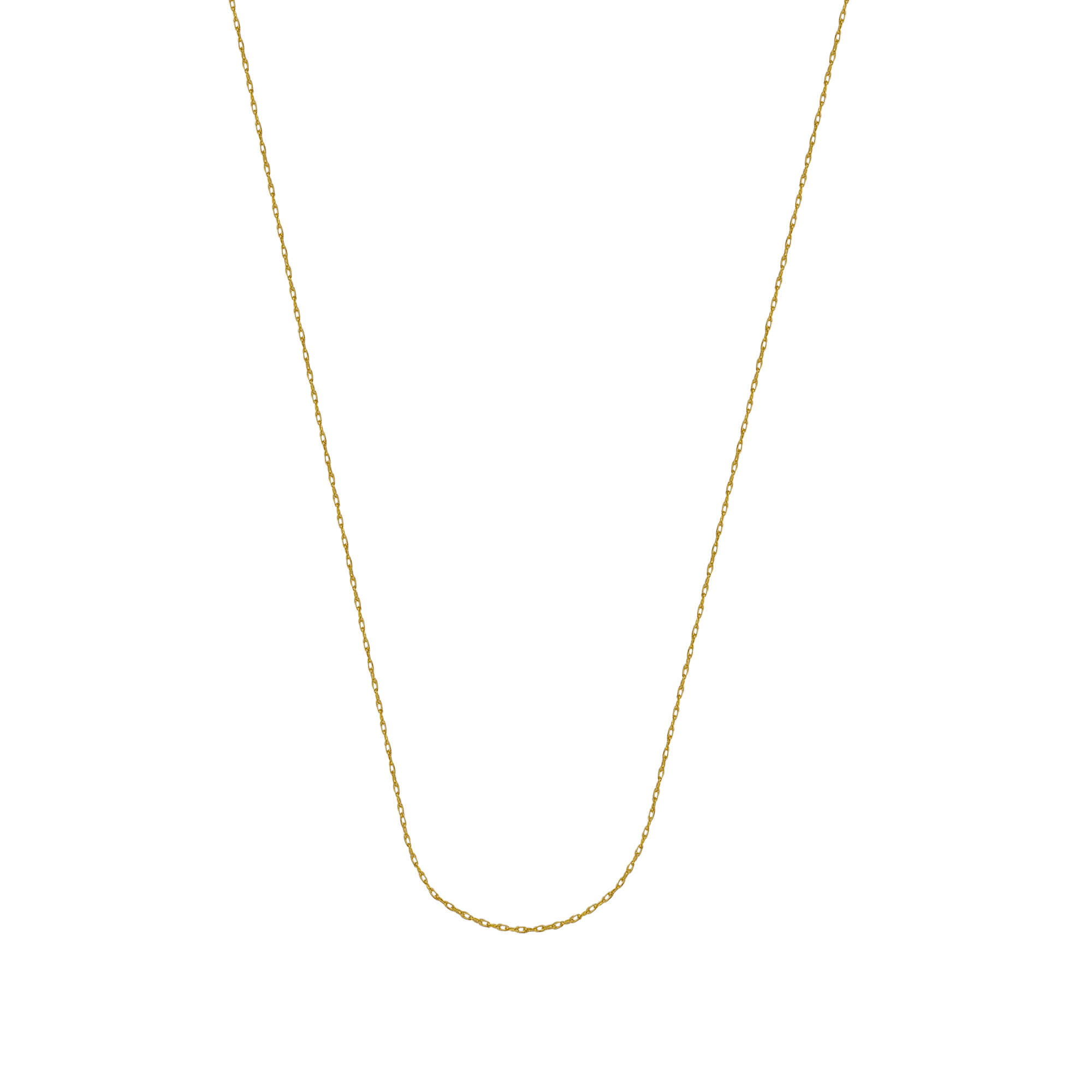 14k Yellow Gold Light Rope Chain 0.6mm 18-inch - Walmart.com