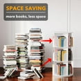 SpaceAid 3 Tier Rotating Bookshelf Tower, Spinning Bookcase Lazy Susan ...