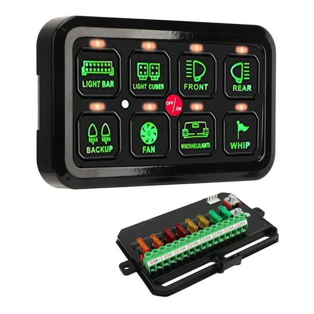 UTVLED Switch Panel,8 Gang Car Switch Car Touch Control Panel Box Truck ...