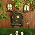 Miniature Fairy Elf Decoration Resin Luminous Welcome Door Lamp Windows ...
