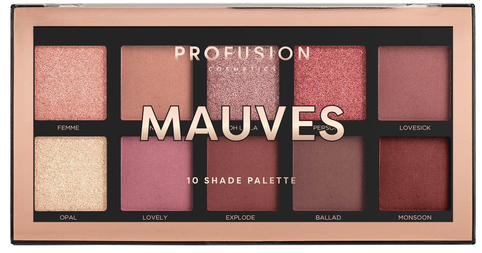 Profusion Cosmetics 10 Shade Eyeshadow Palette - Mauves 3.5 oz ...