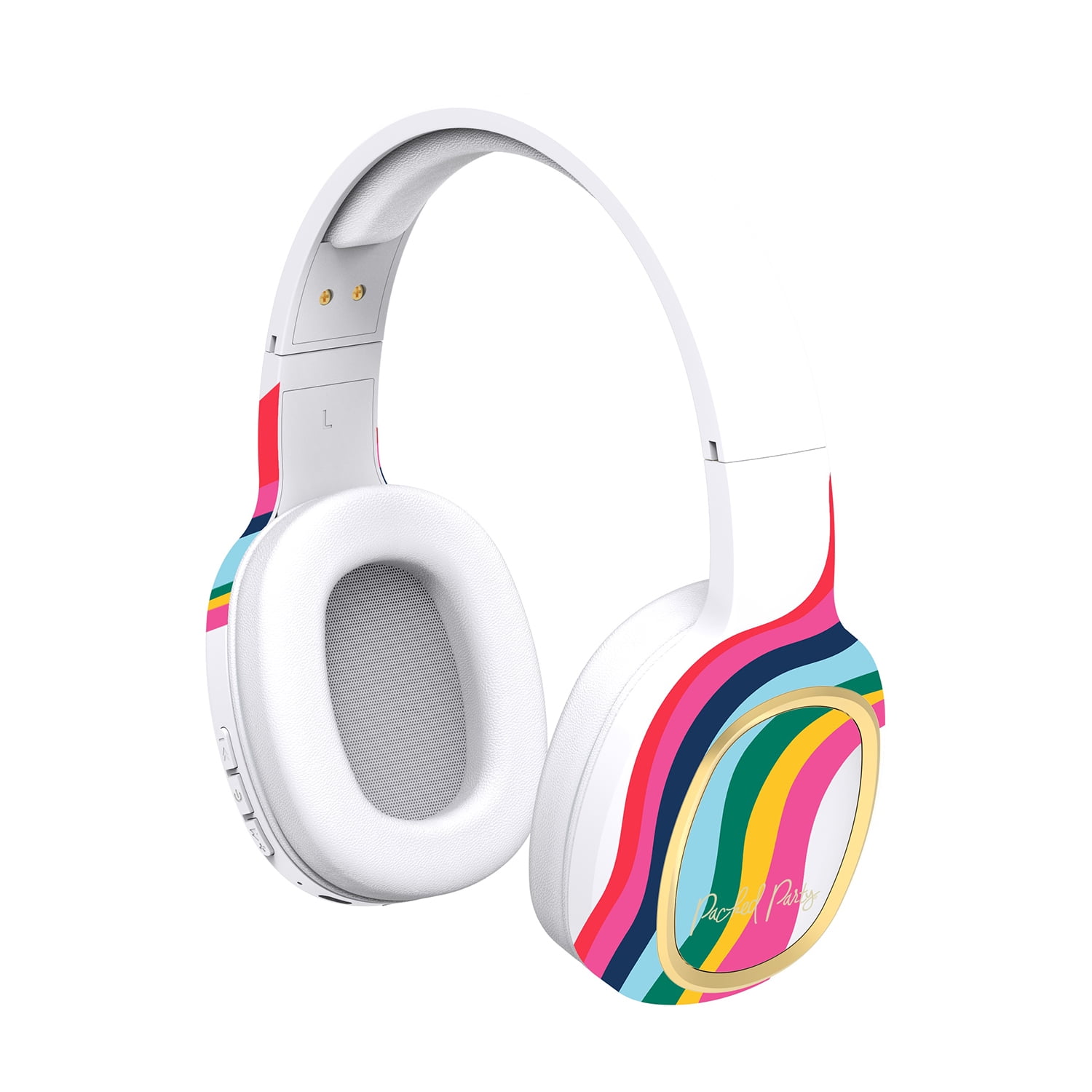 Packed Party "Making Waves" Bluetooth Wireless Headphones with Built-in ...