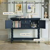 HLR 42" Farmhouse Modern Console Table, Entryway Table with Storage ...