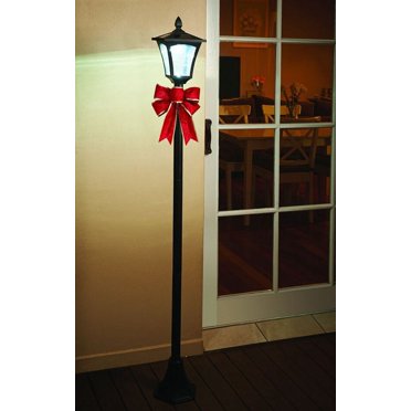KMC Extra Bright Patio LED Solar Powered Lamp Post Light for Porch ...