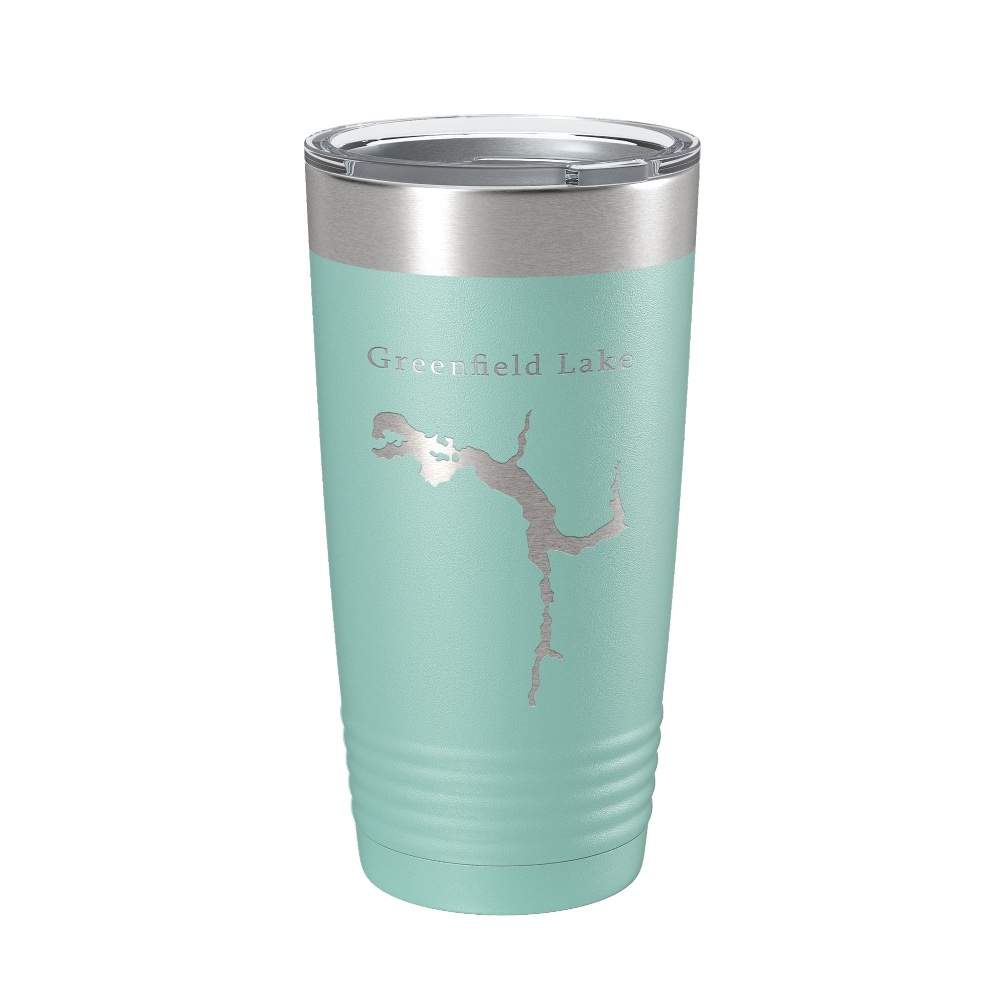 Greenfield Lake Map Tumbler Travel Mug Insulated Laser Engraved Coffee ...