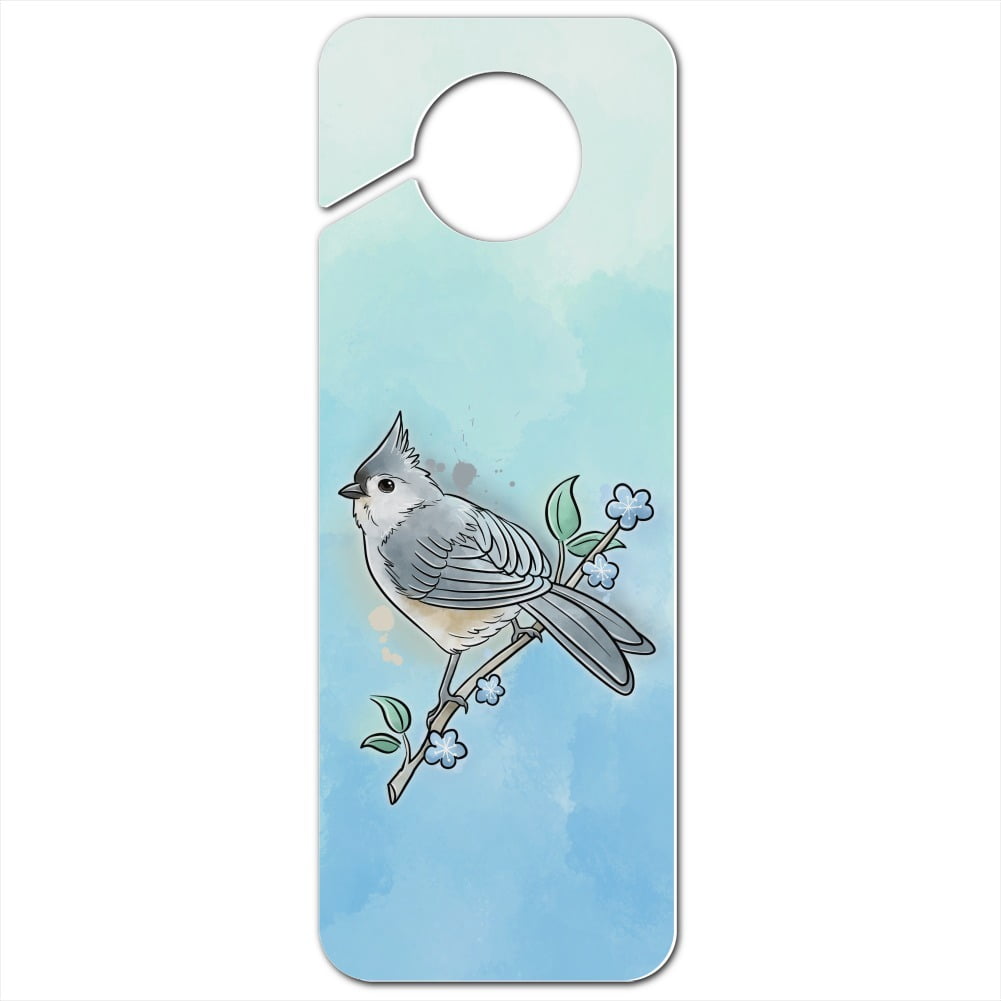 Tufted Titmouse Watercolor Northeastern Bird Plastic Door Knob Hanger ...