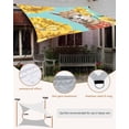 Cartoon Camels Sun Shade Sail 6.5' x 10', Vintage Yellow Dasiy Flowers ...