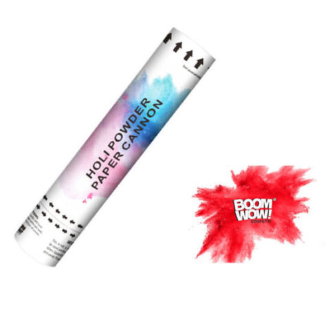 Gender Reveal Powder Canons Baby Shower Color Run Holi Powder 18" Red ...