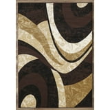 Yafa Home Fashion Modern Contemporary Swirls Design Area Rug, Luxurious ...