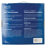Bios Weather BMD514BC 12-In. Outdoor Dial Thermometer (Blue Jay ...