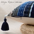 Kevin Textile 14x36 Inch Long Lumbar Pillow Cover 1 Pack Boho Fringe ...