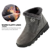Ecetana Women Snow Boots Winter Shoes Faux Fur Lined Warm Comfortable ...