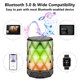 LFS Portable Bluetooth Speakers with Lights, Night Light Wireless Speakers, RGB Color Change ...