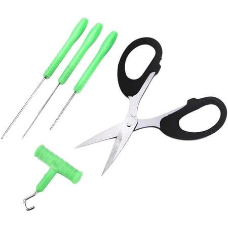 Bait Drilling Needle, Fishing Baiting Rig Tool Set Bait Needle T Handle ...