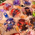 Baldur's Gate 3 Clear keychains | 7 cm clear cute keychains with semi ...