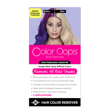 Color Oops Extra Strength Hair Color Remover, Bleach-Free Dye Corrector ...