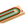 3 Color Track Cribbage Board with Storage Compartment, Multicolored ...