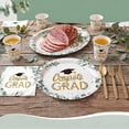 350 Pcs Graduation Party Tableware Set with Sage Green Leaves Design 12 ...