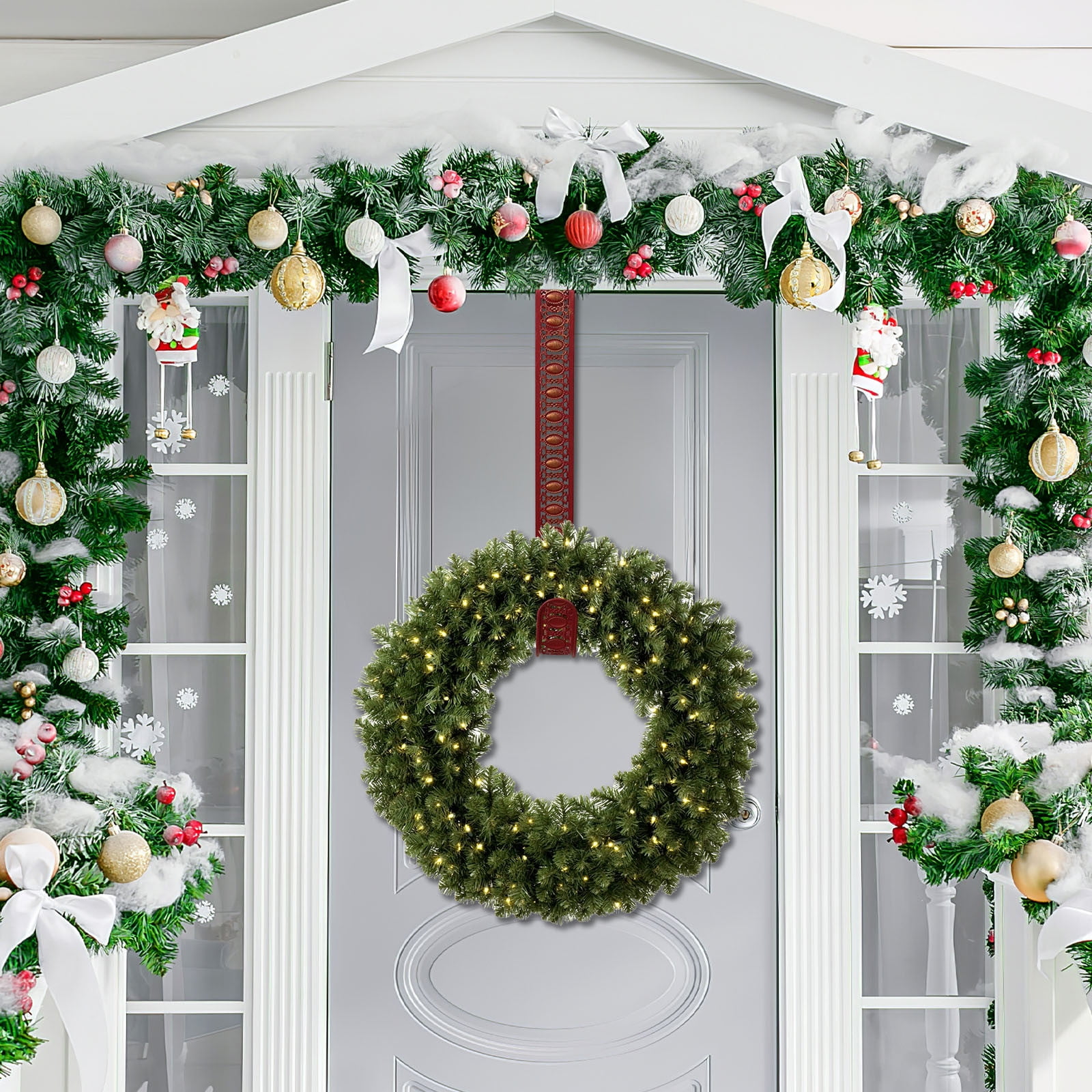 Click here for Boovnll Christmas Wreath  Christmas Flower Wreath... prices