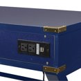 Wellington 46" Desk with Power in Lapis Blue Finish in Engineered Wood ...