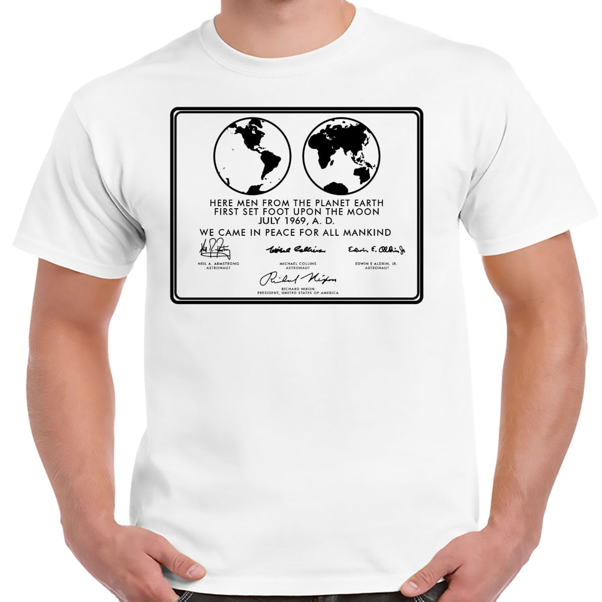 Plaques On The Moon Landing